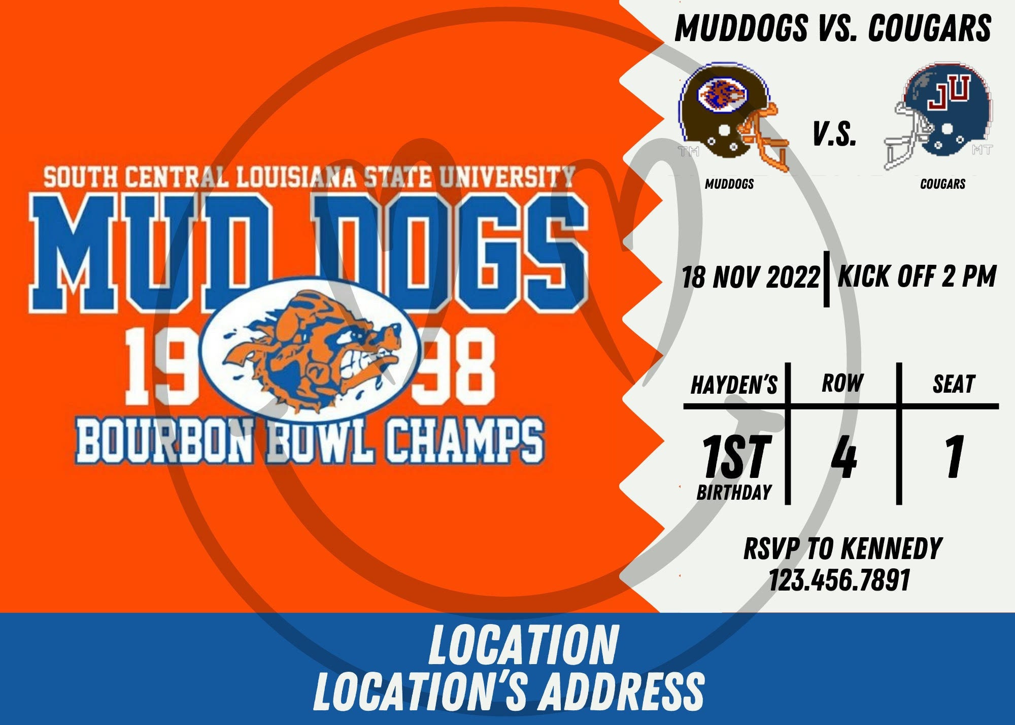 Waterboy Mud Dogs Logo