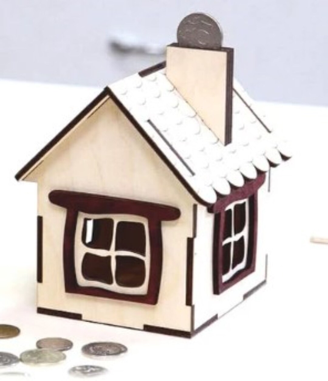 House Piggy Bank. Laser Cut File Svg Dxf, Cdr, Ai Cnc Vector, Cnc ...