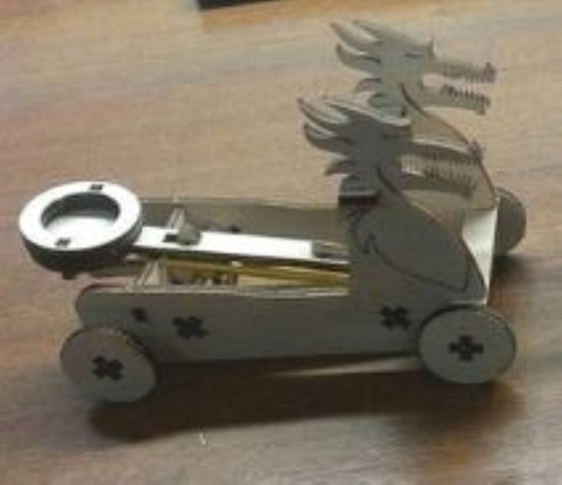 Catapult Dragon. Laser-cut Svg, Dxf, Cdr, Eps, Ai Woodworking Plans ...