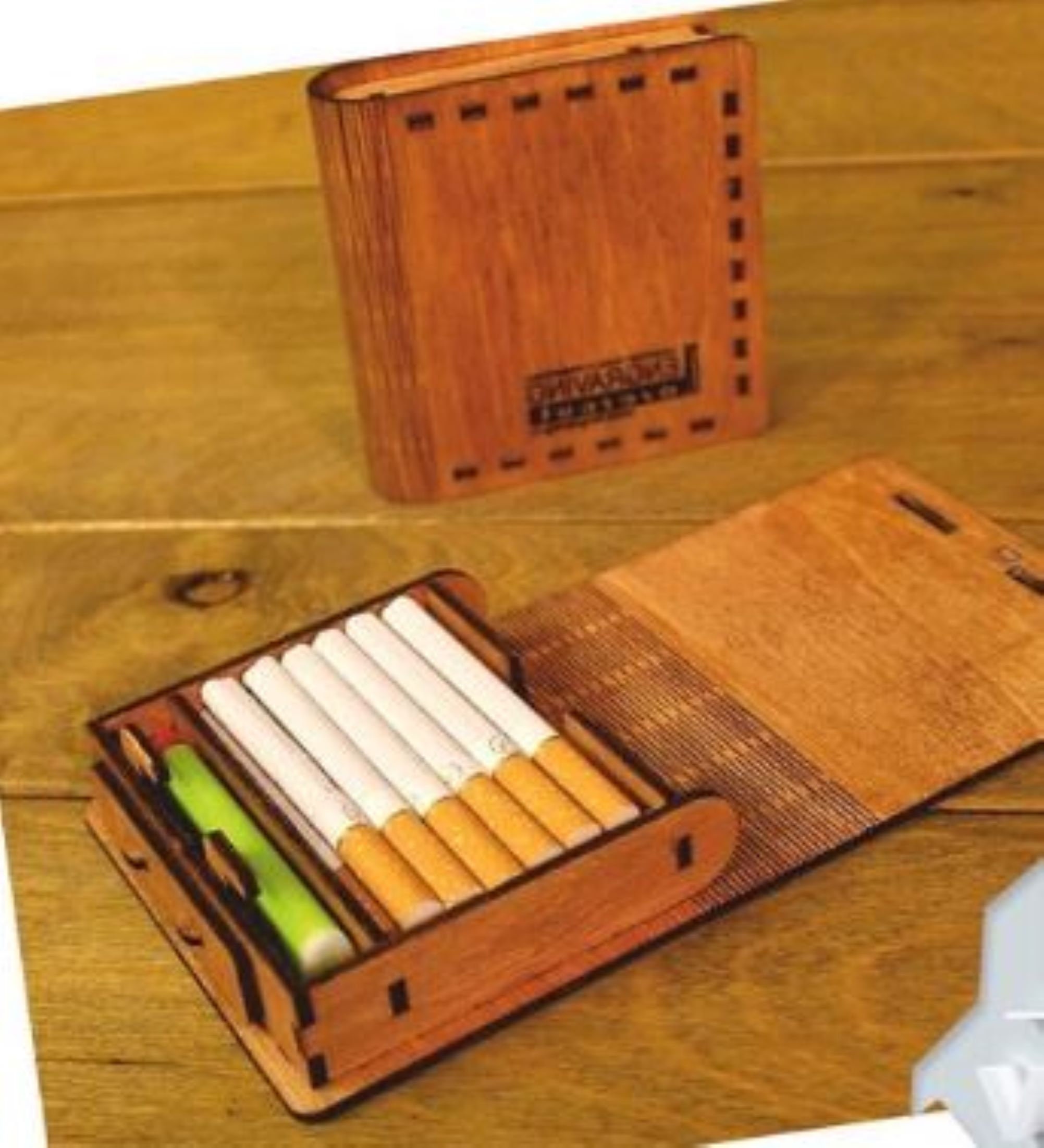 Cigar Case. Laser Cut Vector Svg, Dxf, Cdr, Eps Cnc Files for Wood, Cnc ...