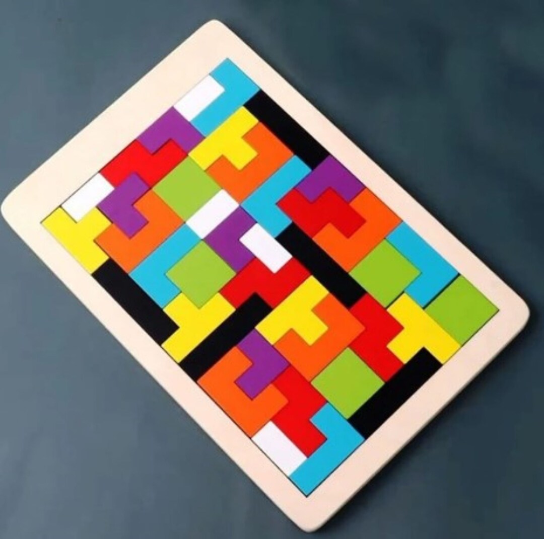 Tetris Puzzle. Laser Cut File Svg Dxf, Cnc Files for Wood, Cnc Files ...