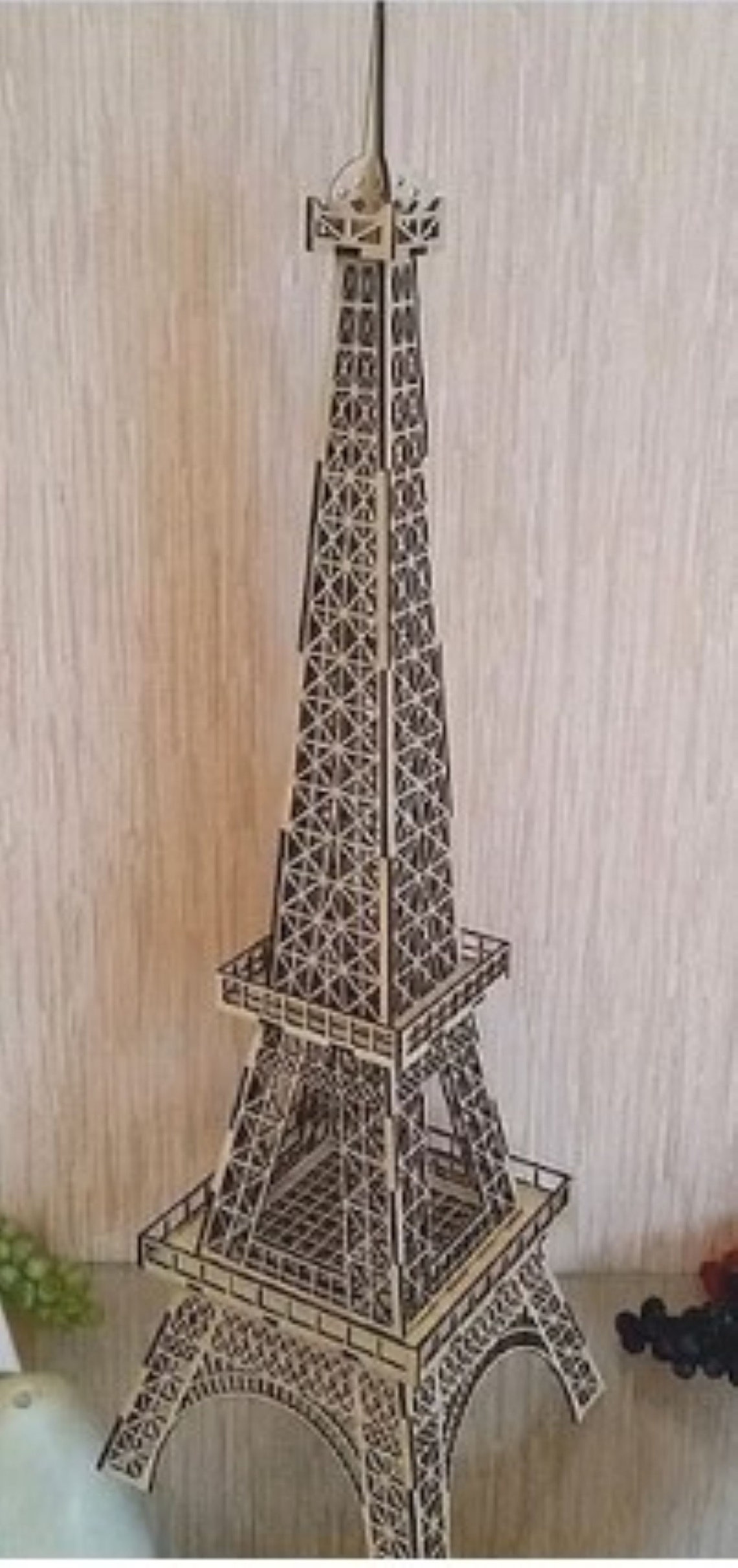 Eiffel Tower. Laser-cut Files Svg Dxf, Cdr, Ai Laser Files, Cnc Router ...
