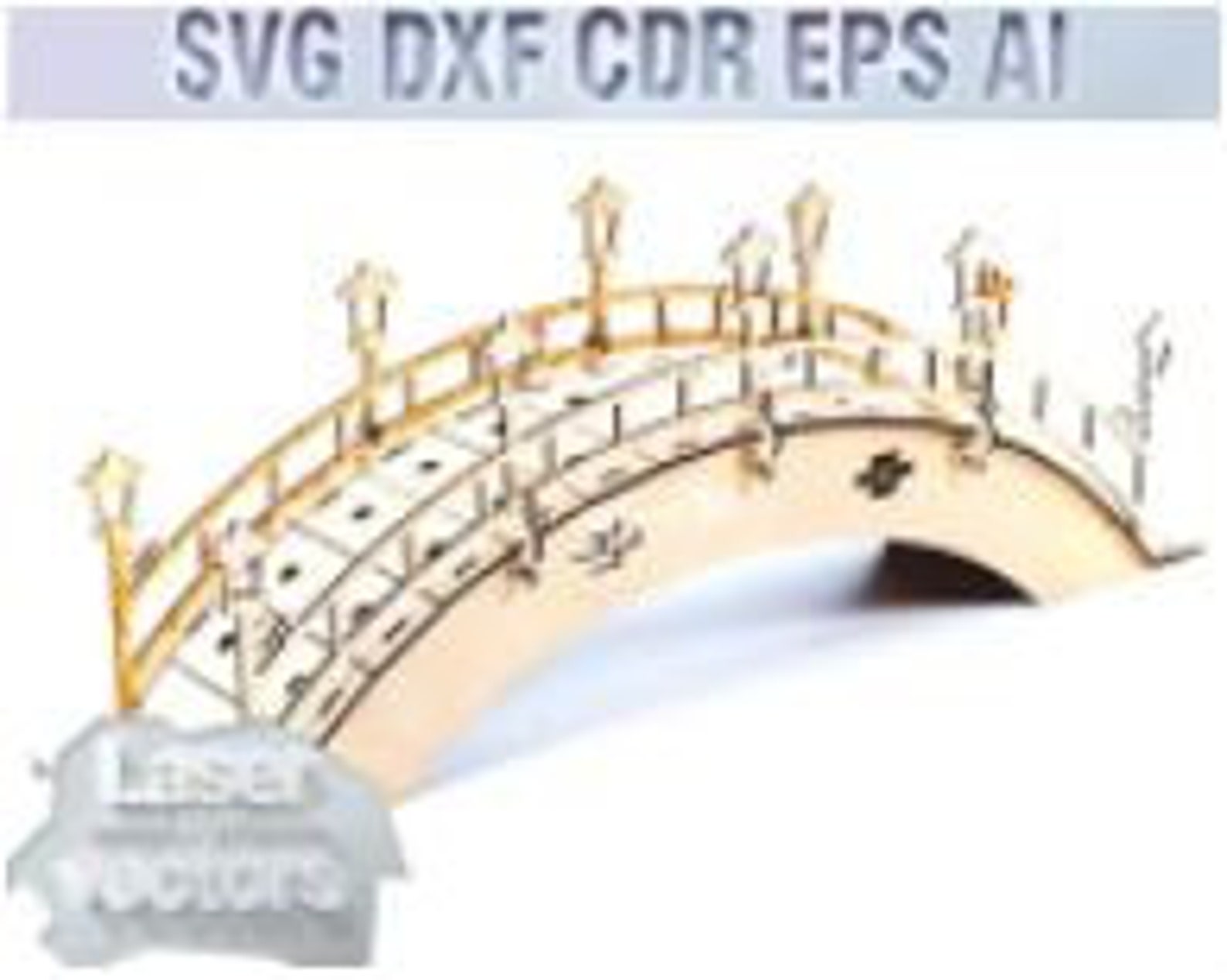 Bridge. Laser Cut Vector Svg Dxf, Cdr, Eps,ai Files, Cnc Router Files ...