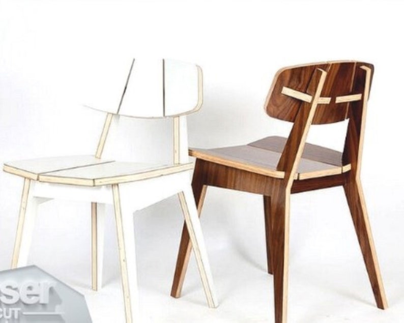 Dining Chair. Vector Model Svg Dxf, Cnc, Wooden Puzzle, Cut File Laser ...
