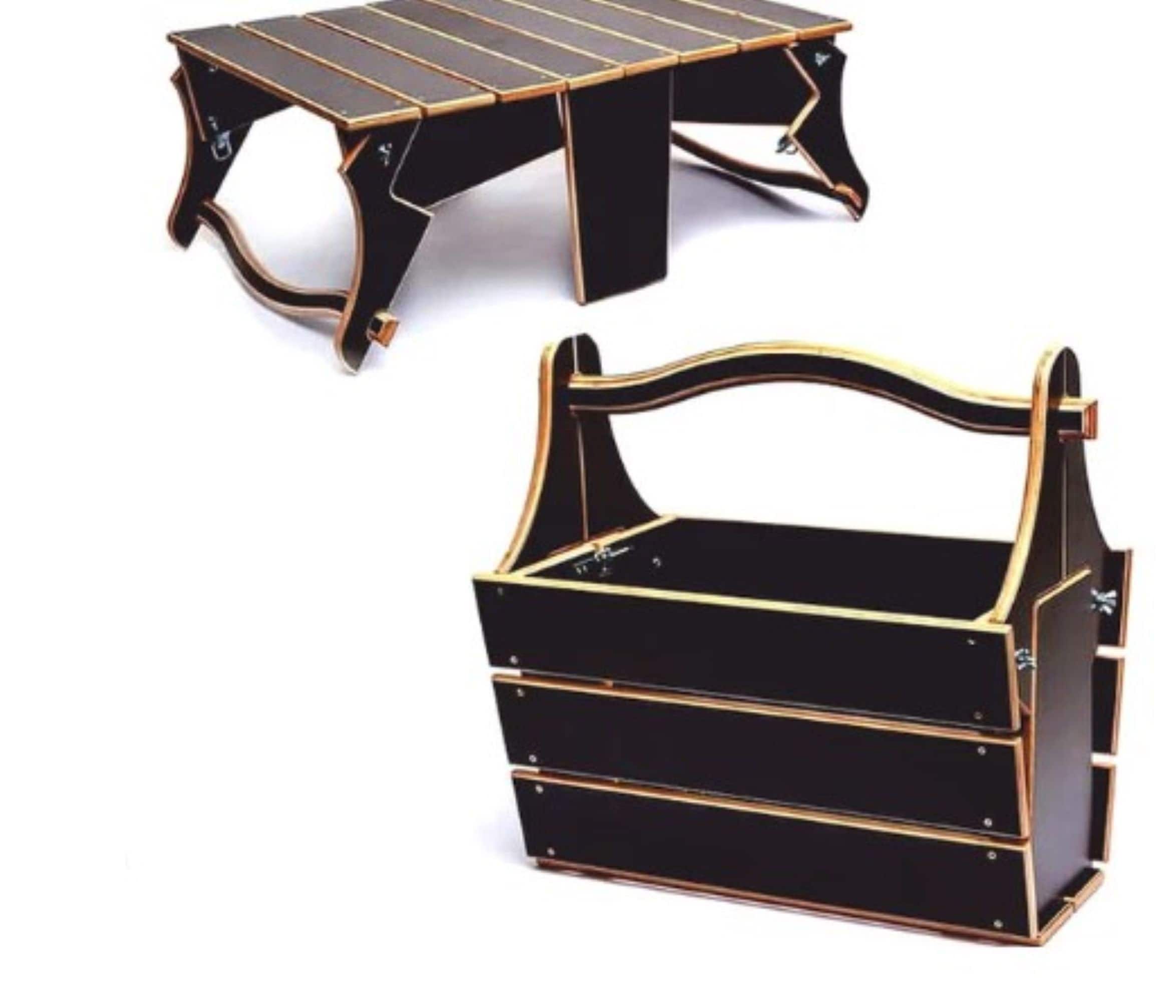 Folding Table Basket. Vector Model Svg Dxf Cdr Wooden - Etsy