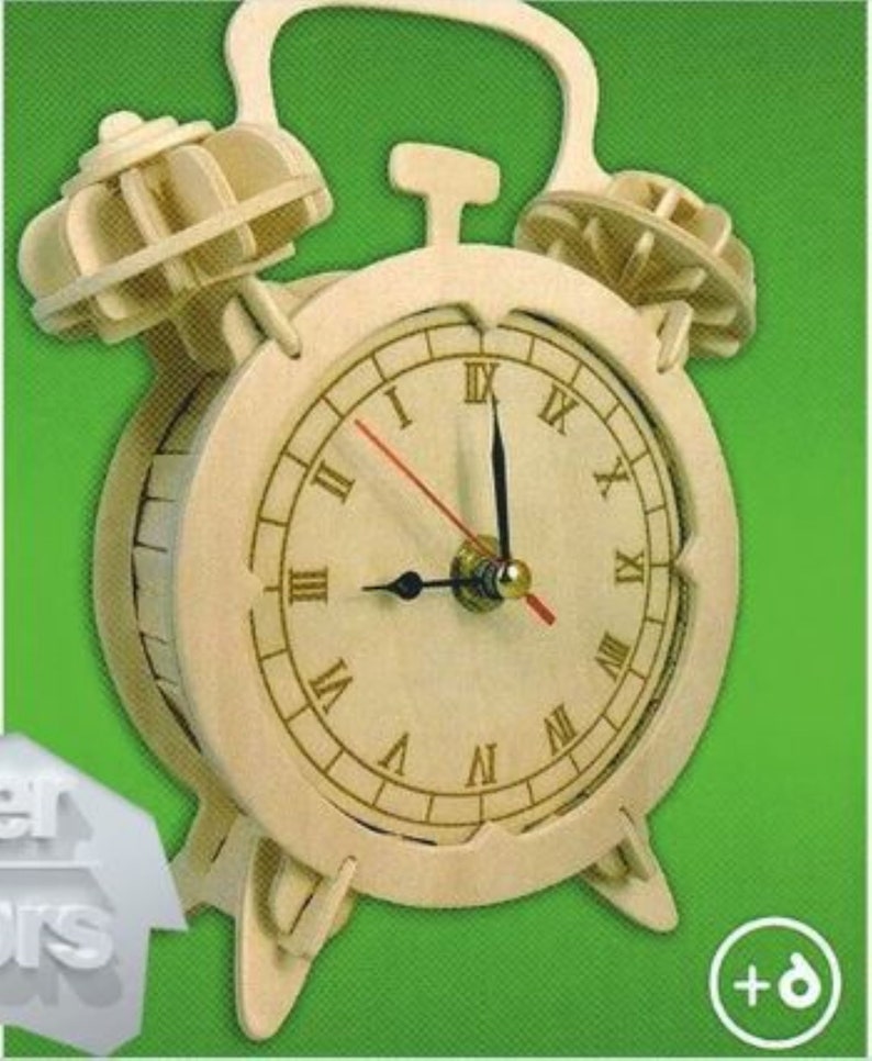 Alarm Clock. Laser Cut Svg Dxf Wooden Puzzle 3d Puzzle - Etsy