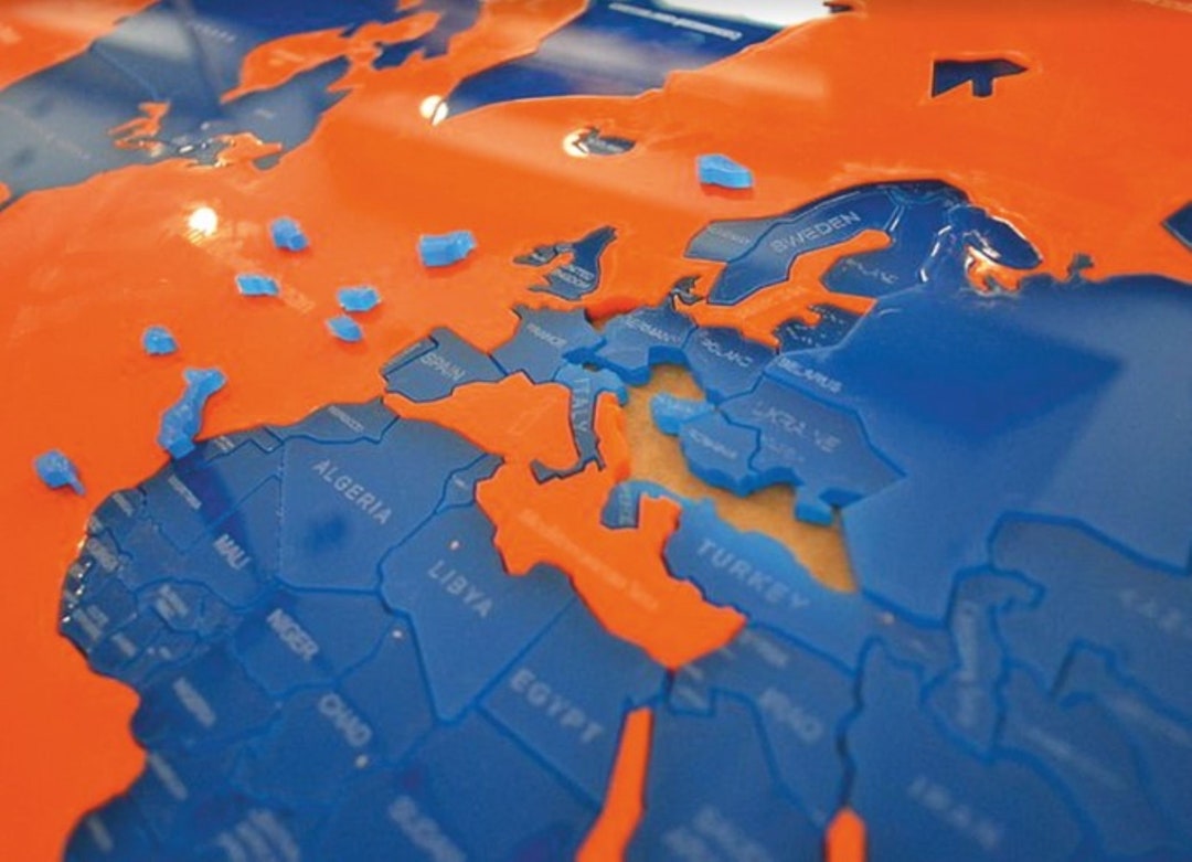 World Map Puzzle. Laser Cut Files Svg Dxf, Laser-cut Files, Laser ...