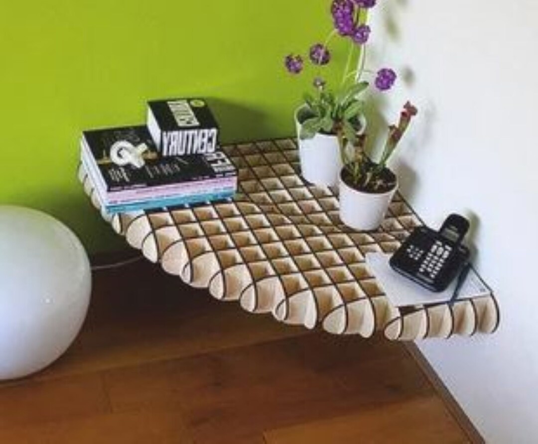 Corner Shelf. Laser-cut Svg, Dxf, Cdr, Eps, and Ai Laser-cut Files ...