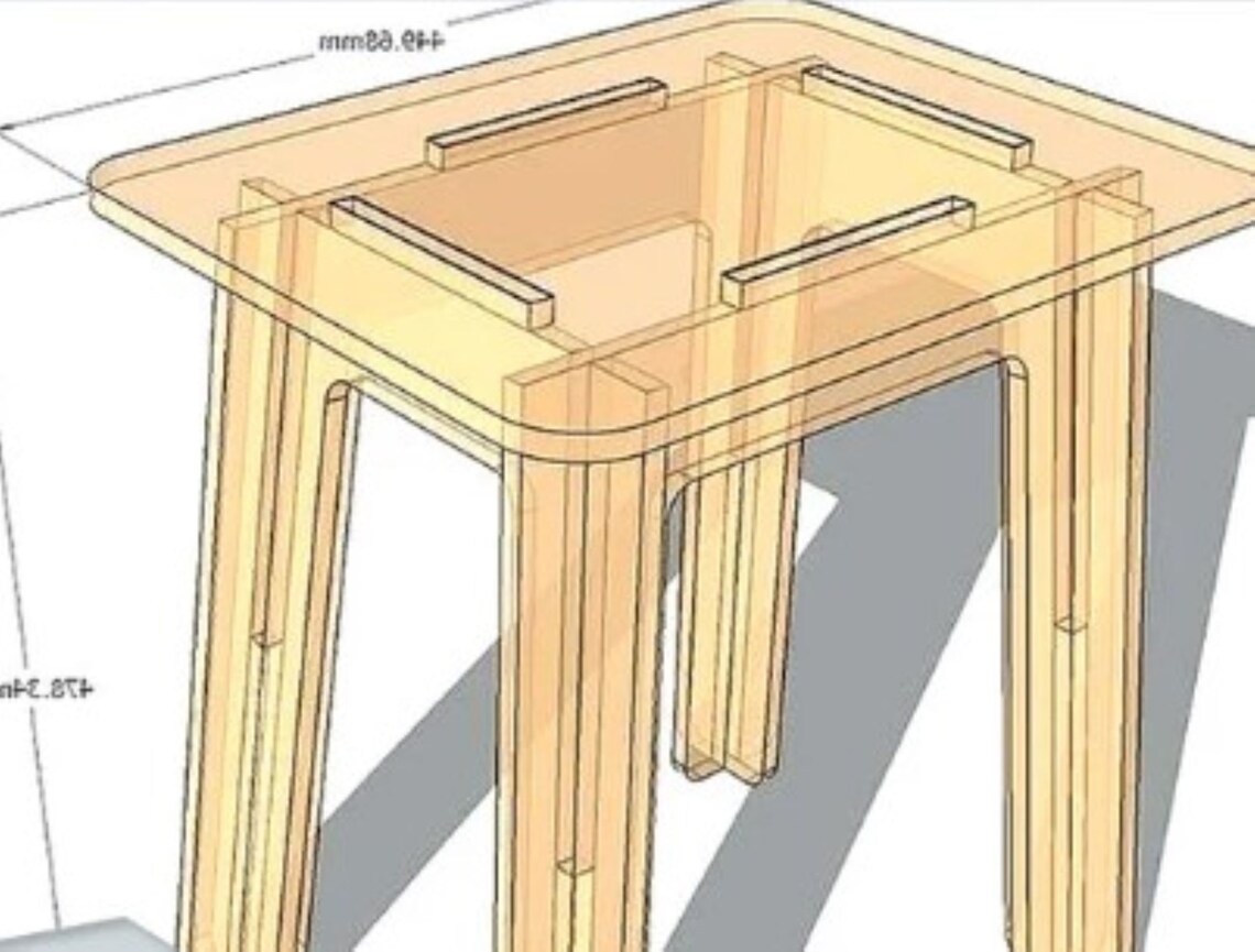 Stool. Laser Cut Files Svg Dxf Ai Lasercut Laser Cut - Etsy