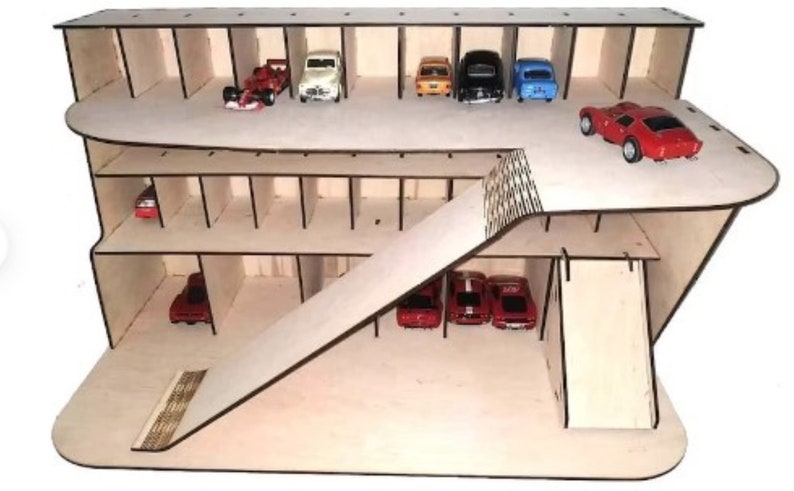 Parking for Toy Cars. Vector Model Svg, Dxf, Cnc Router Files, Cnc ...