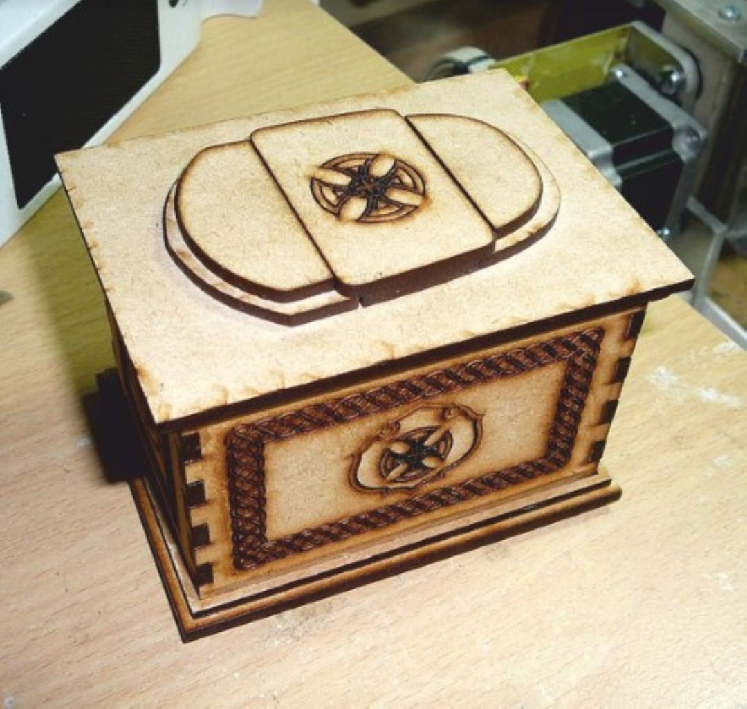 Japanese Casket. Laser Cut Treasure Files Svg Dxf, Lasercut File, Laser ...