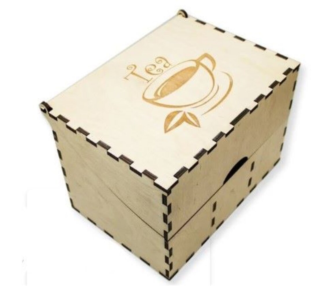 Tea Box. Vector Model Svg Dxf, Ai Cnc Plans, Woodworking Plans, File ...