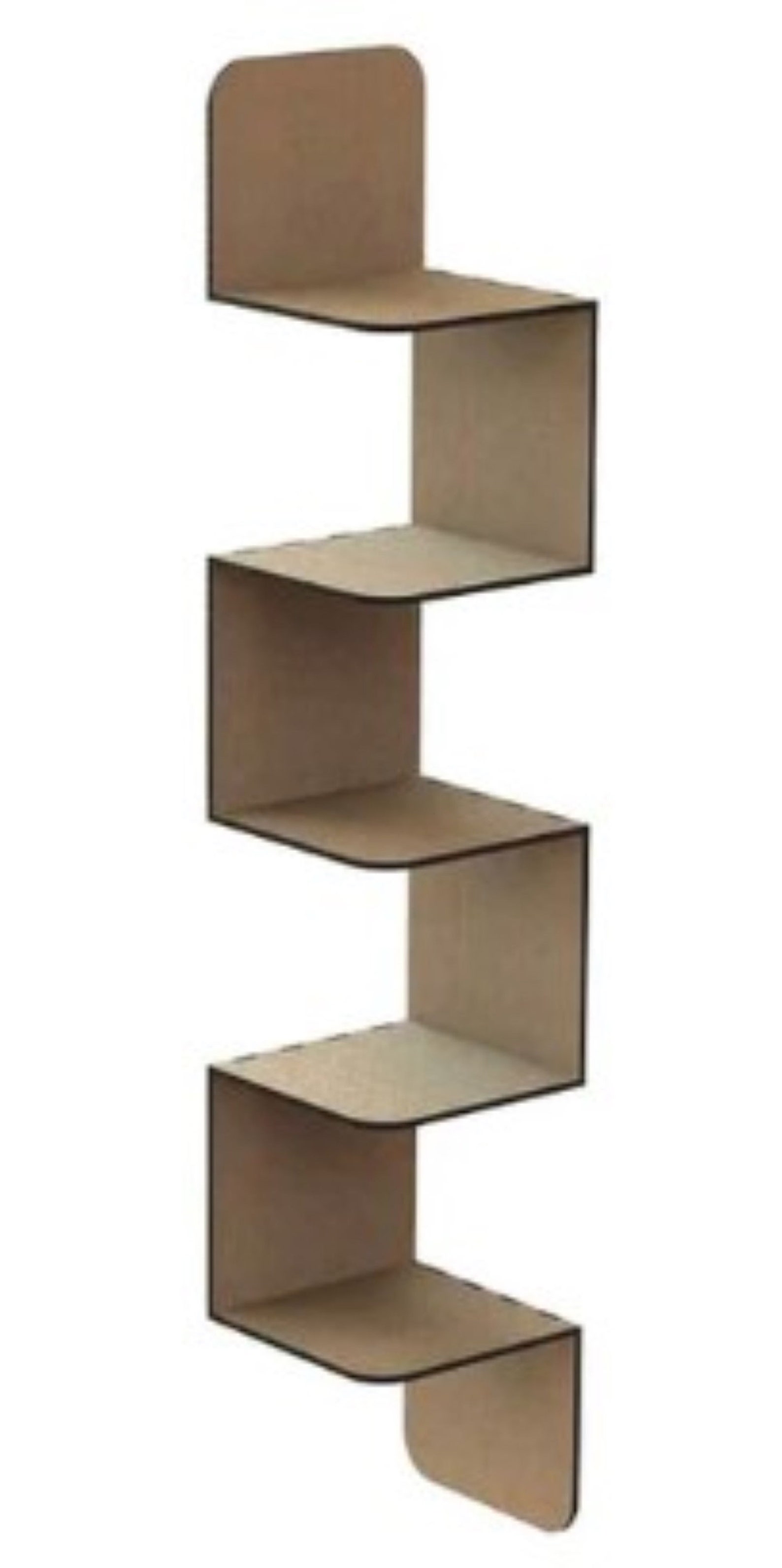 Corner Zigzag Shelf. Laser Cut File Svg Dxf, Cnc Router Files, Plans ...