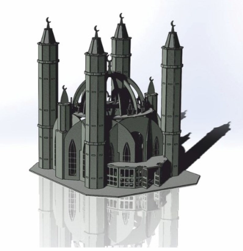 Kul Sharif Mosque. Laser-cut Files Svg Dxf CDR EPS (Instant Download ...