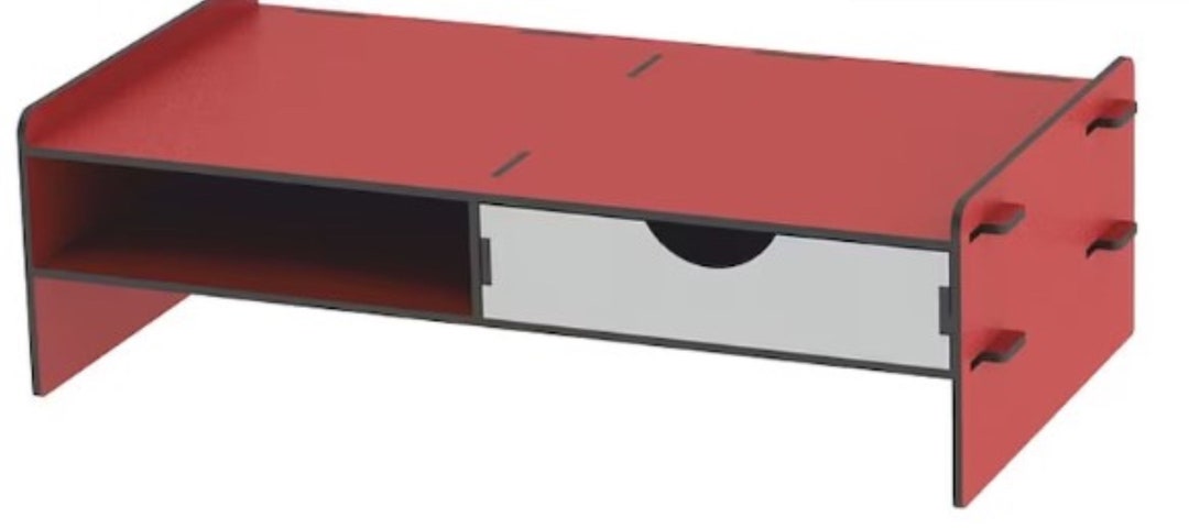 Shelf Stand for Computer. Laser Cut Vector Svg, Dxf, Cdr, Eps Laser ...