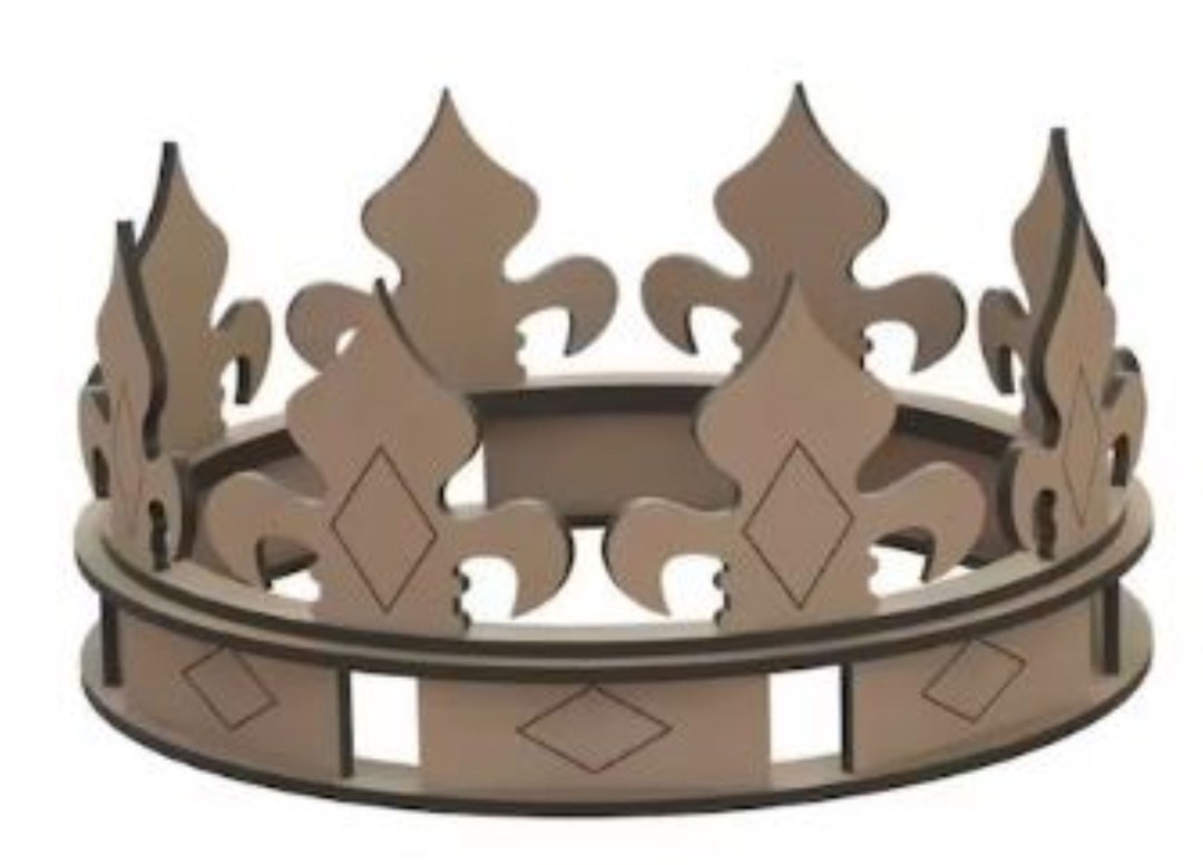 Crown. Laser-cut Vector Svg, Dxf, Cdr, Eps,ai Cnc Files, Laser-cut ...