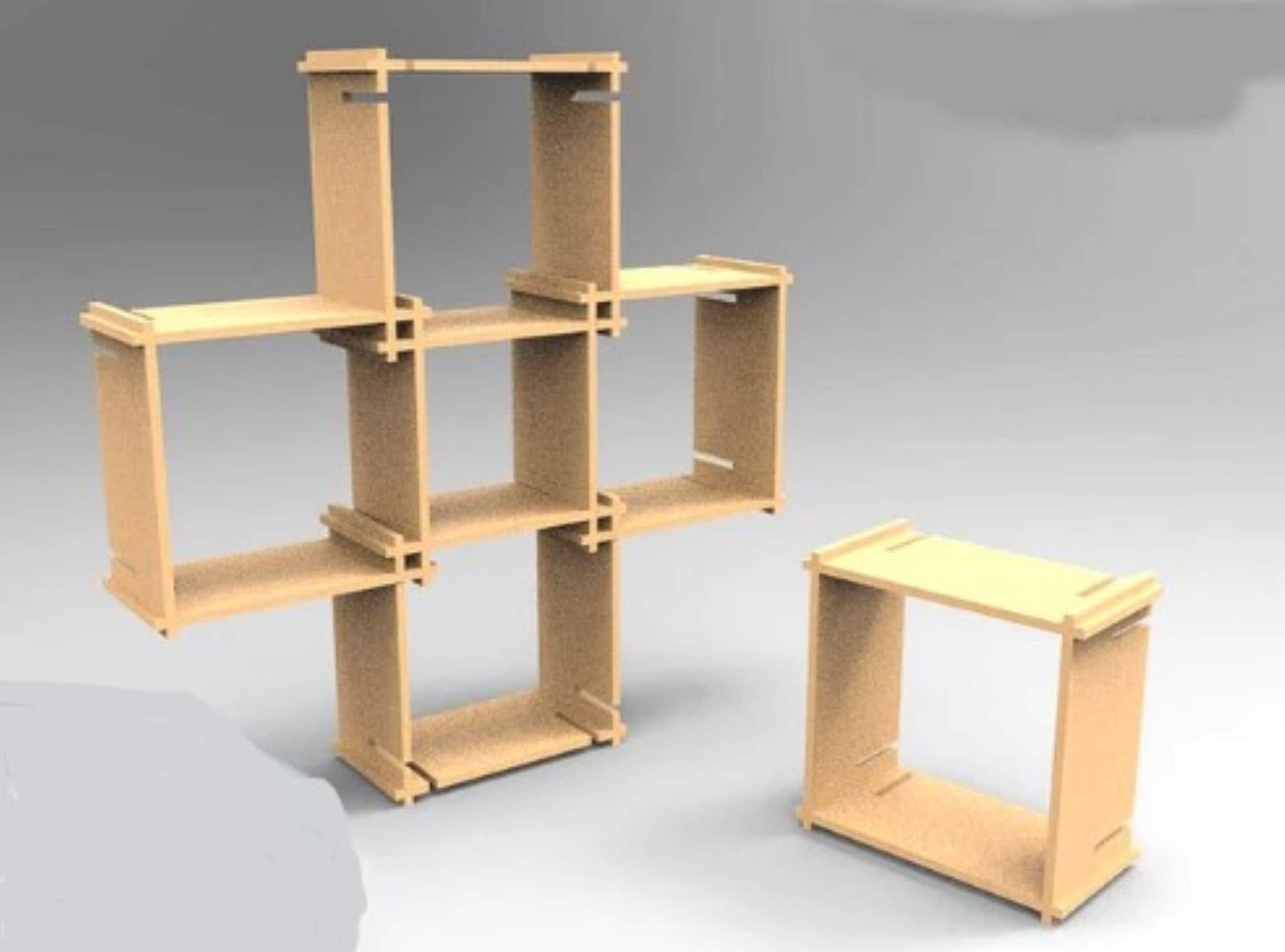 Modular Shelf System. Laser Cut Svg Dxf Woodworking Plans - Etsy