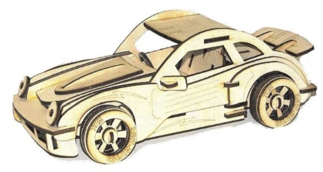 Racing Car. Laser Cut Svg Dxf, Cdr, Ai Cnc Wooden Puzzle, Lasercut ...