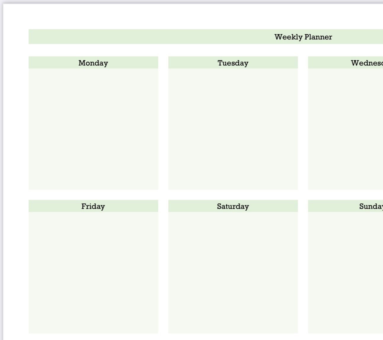 Weekly Planner Template PDF, Digital Download, Suitable for Goodnotes ...