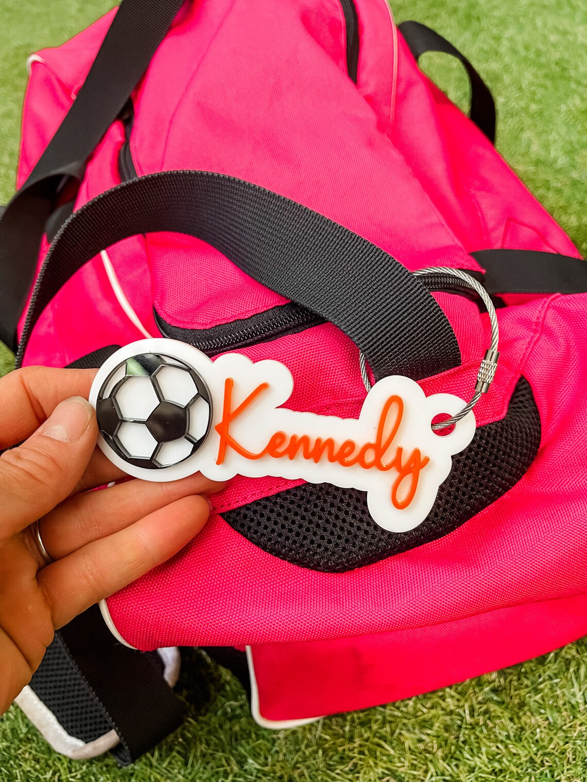 Personalized Volleyball Bag Tag, Name Tag for Duffle Bag, Volleyball ...