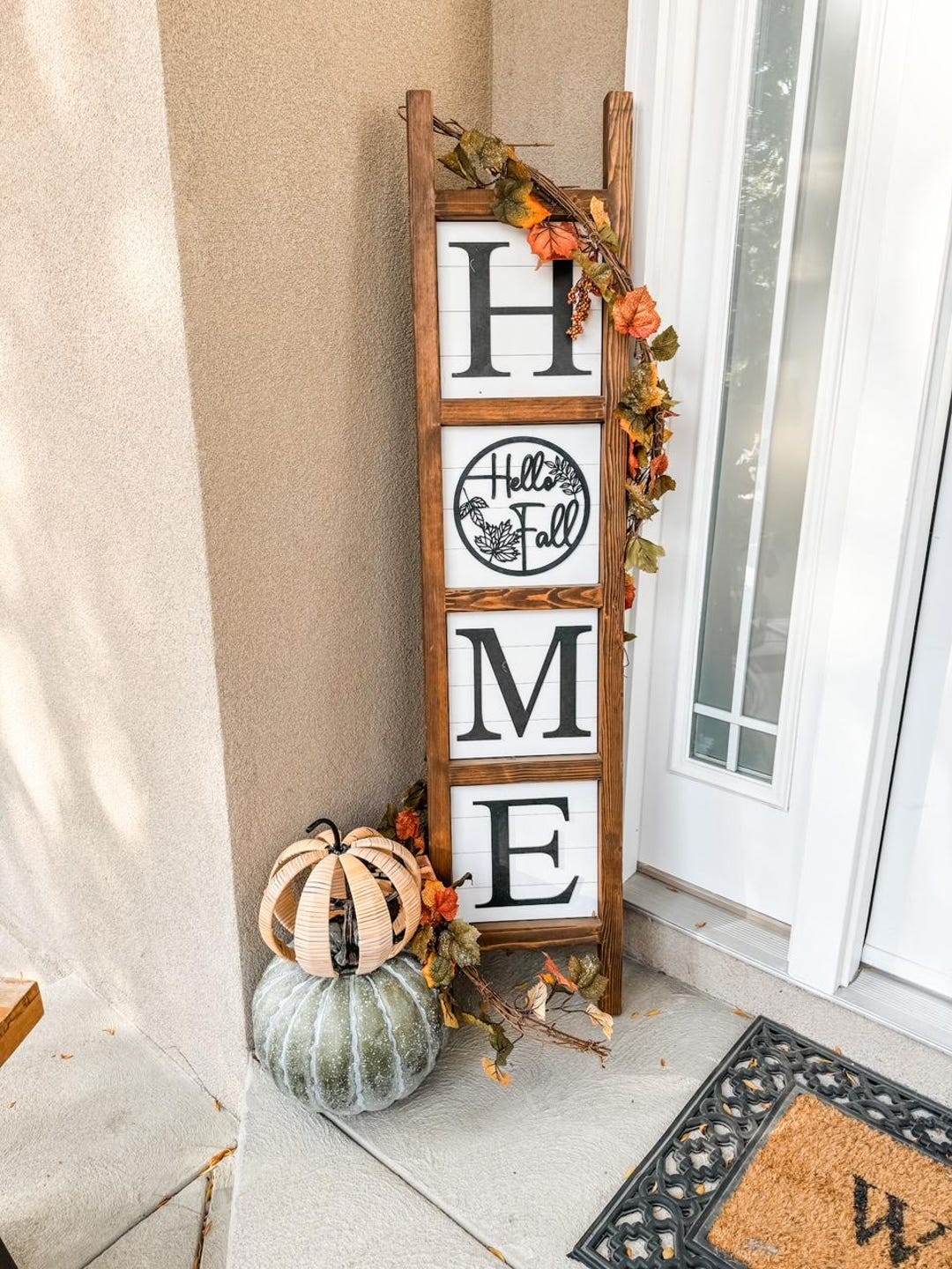 Interchangeable Porch Ladder, Porch Leaner, Large Porch Sign, Outdoor ...