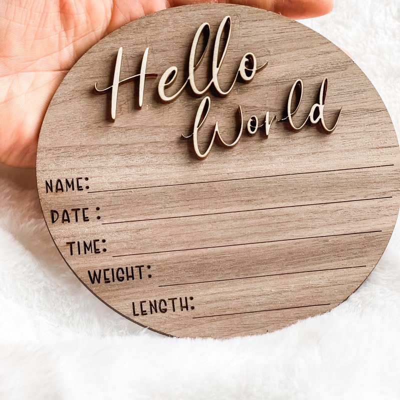 Handmade Birth Announcement - Etsy