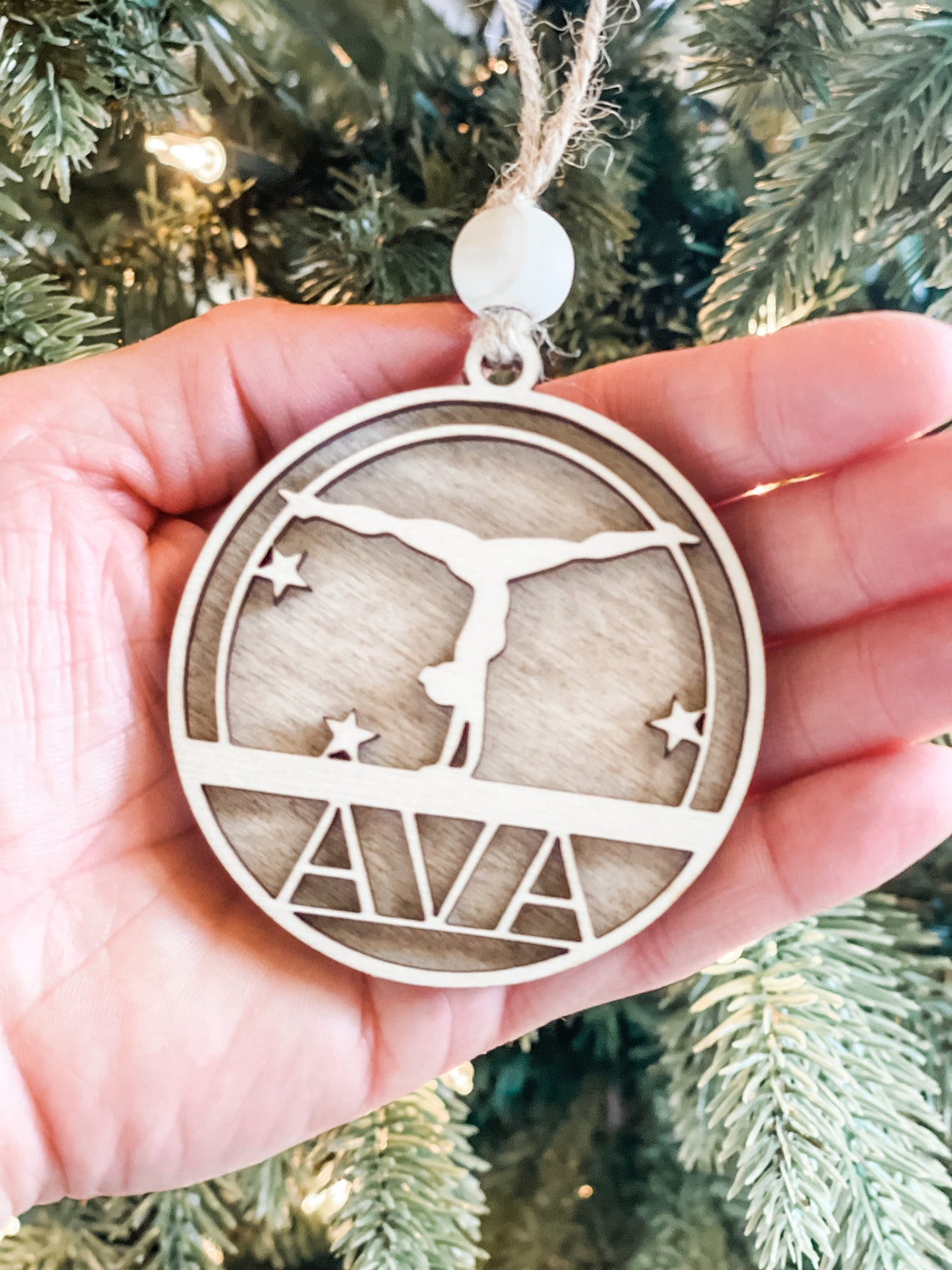 Customized Gymnastics Ornament Gymnastics Ornament With Name - Etsy