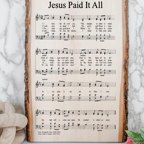 Hymn Wall Art - Etsy