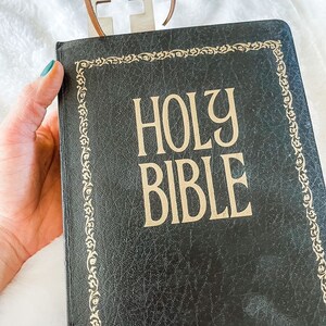 Bible Verse Bookmark, Bookmark With Leather, Stocking Stuffer, Wooden ...