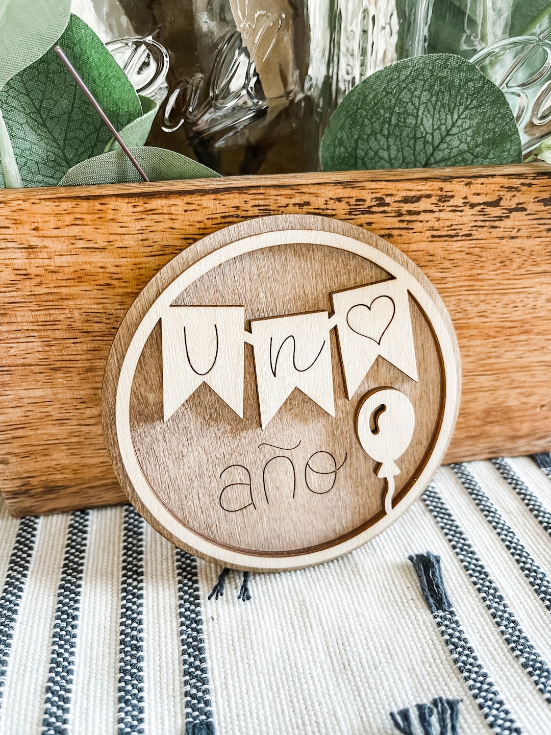 Spanish 3D Baby Monthly Milestone, Month Milestone Discs, Baby Photo ...