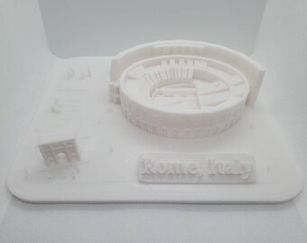 ROMAN COLOSSEUM Paper Model Kit Ancient Roman Architecture Coliseum DIY ...