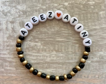 Ateez Kpop Bracelets, Kpop Beaded Bracelet, Ateez Jewelry - Etsy