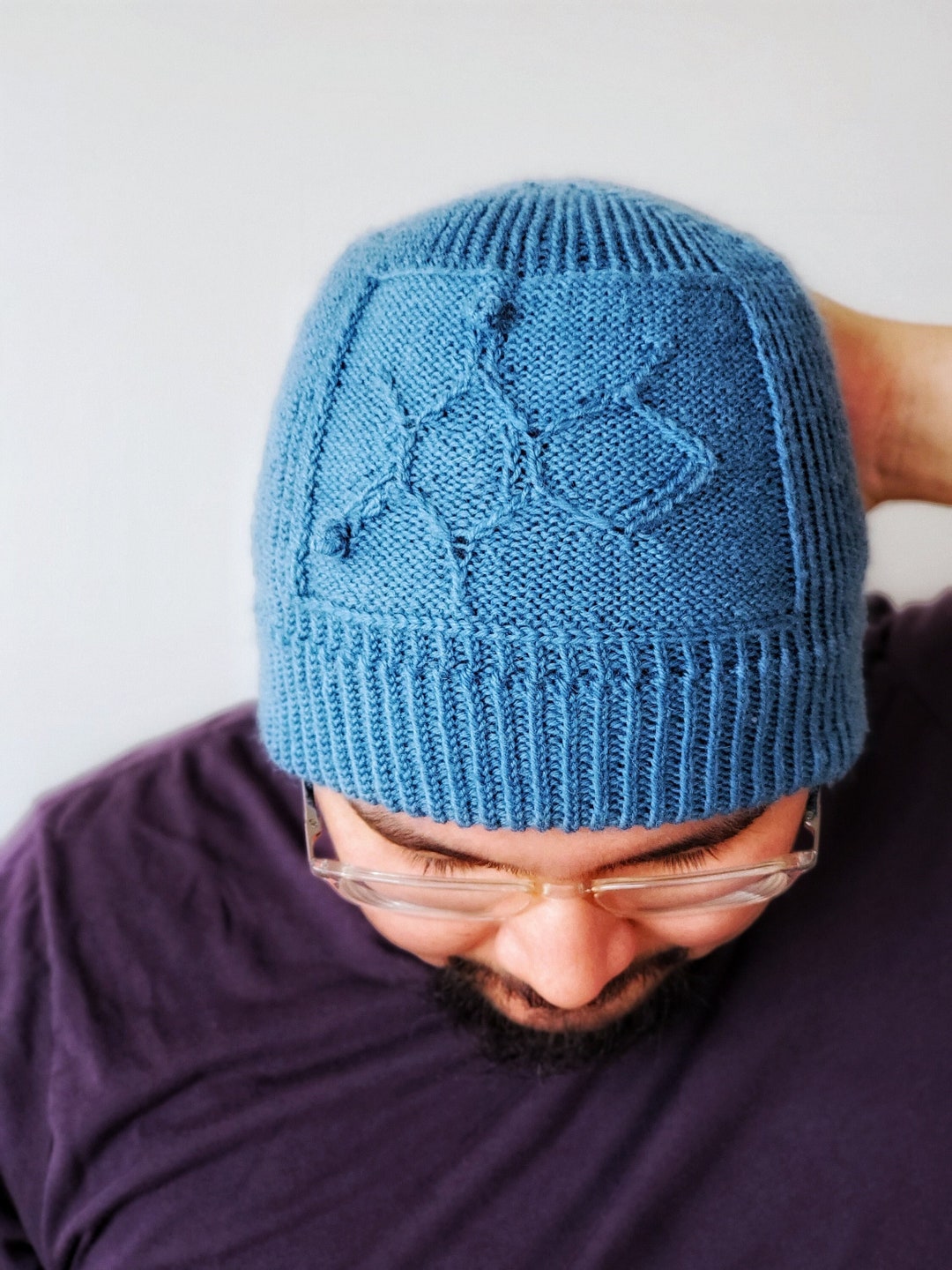 Knit Hat Pattern, Cable Knit Hat, Chemistry Gift, Mens Hat, Womens Hat ...