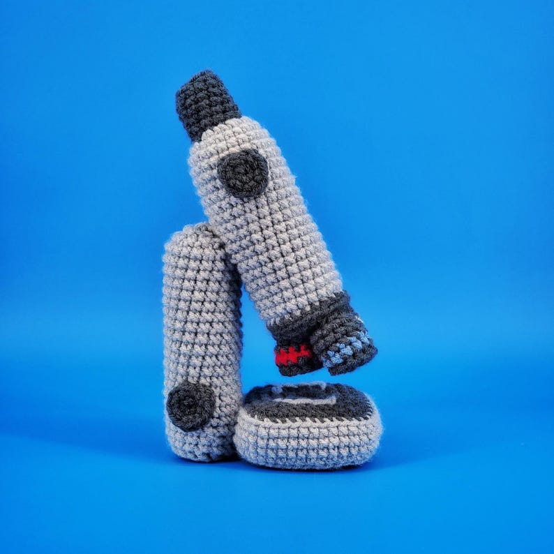 Amigurumi Toy Biology Plushie Microscope Crochet Toy for Kids Science ...