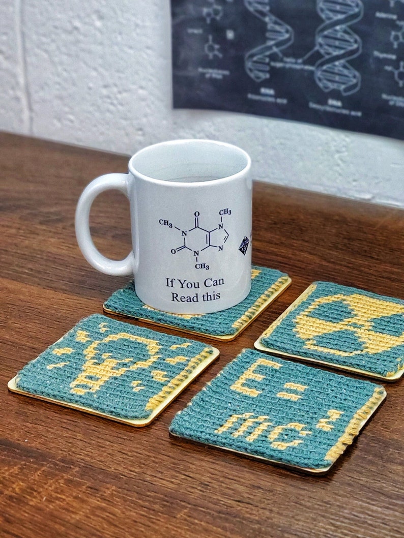 Science Coasters Physics Gift for STEM Teachers Science Students ...