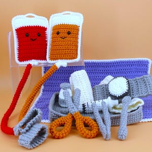 Crochet Toy Set Surgical Toolkit Medical Playset for Kids Educational ...