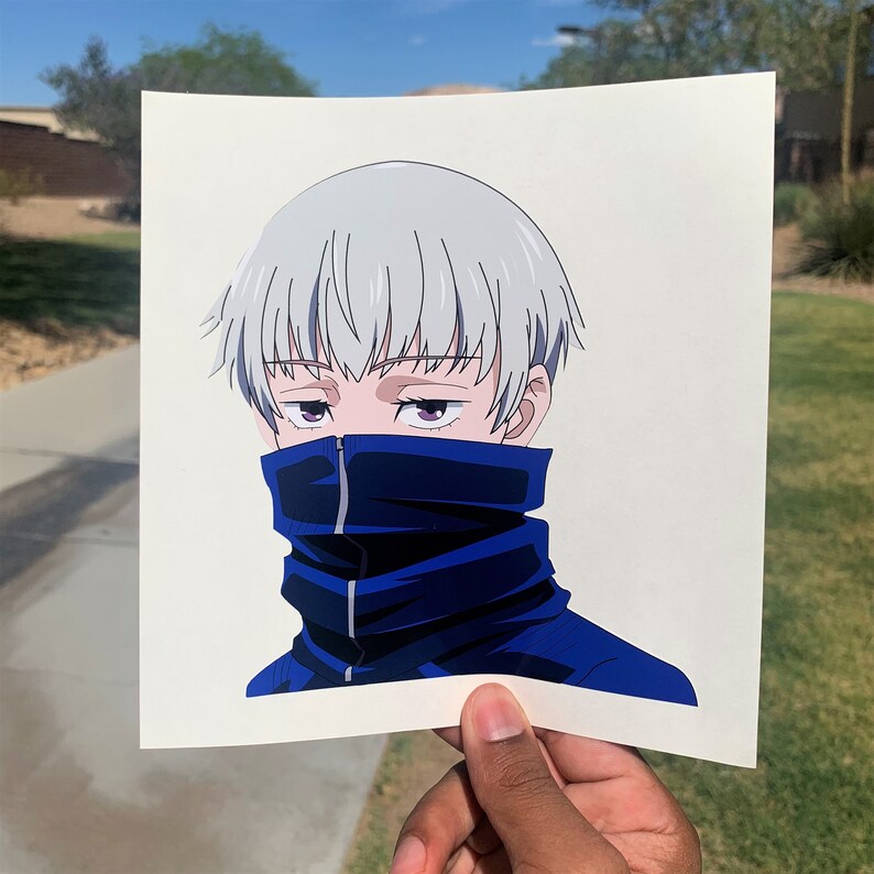 JJK Inumaki Sourcer Tuna Tuna Peeker Sticker Decal - Etsy