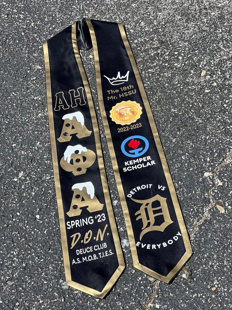 Custom Graduation Stole | Graduation Stole - Fully Customizable ...