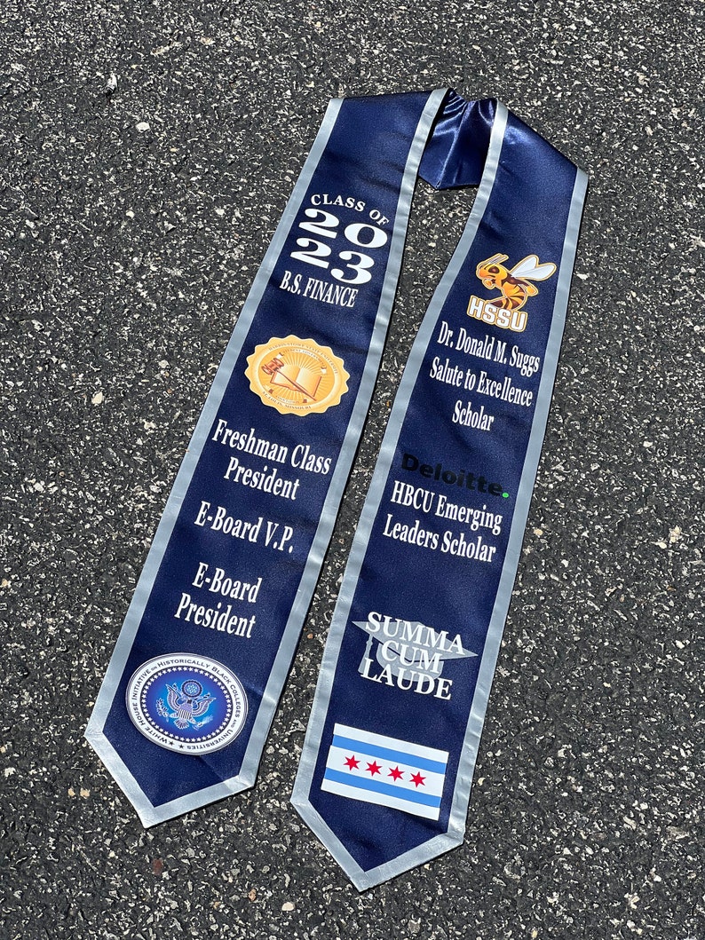 Custom Graduation Stole | Graduation Stole - Fully Customizable ...