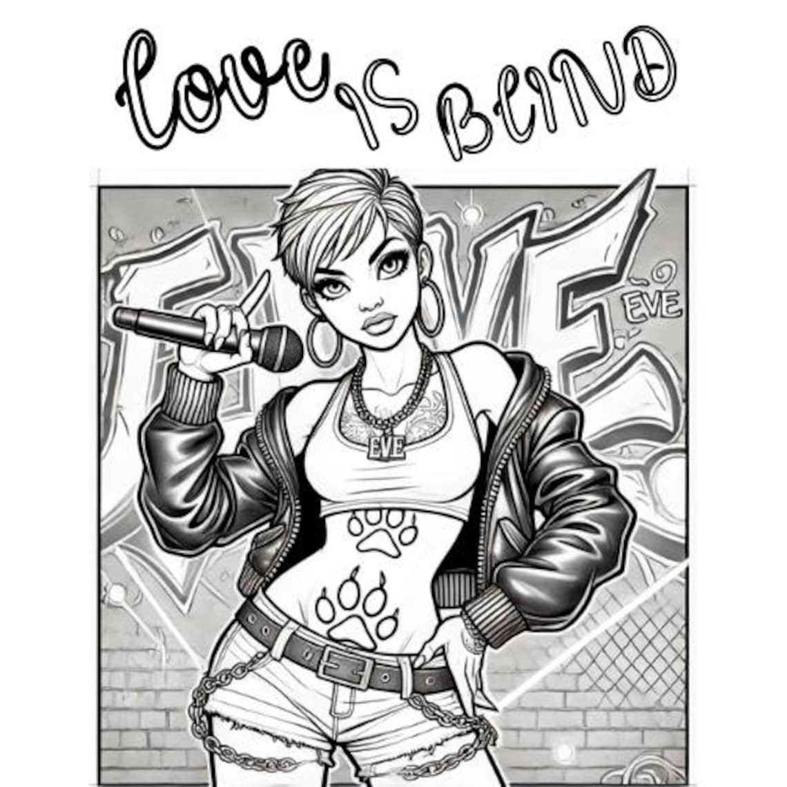 Ladies First Female Hip Hop Coloring Sheets, Female Hip Hop Rappers ...