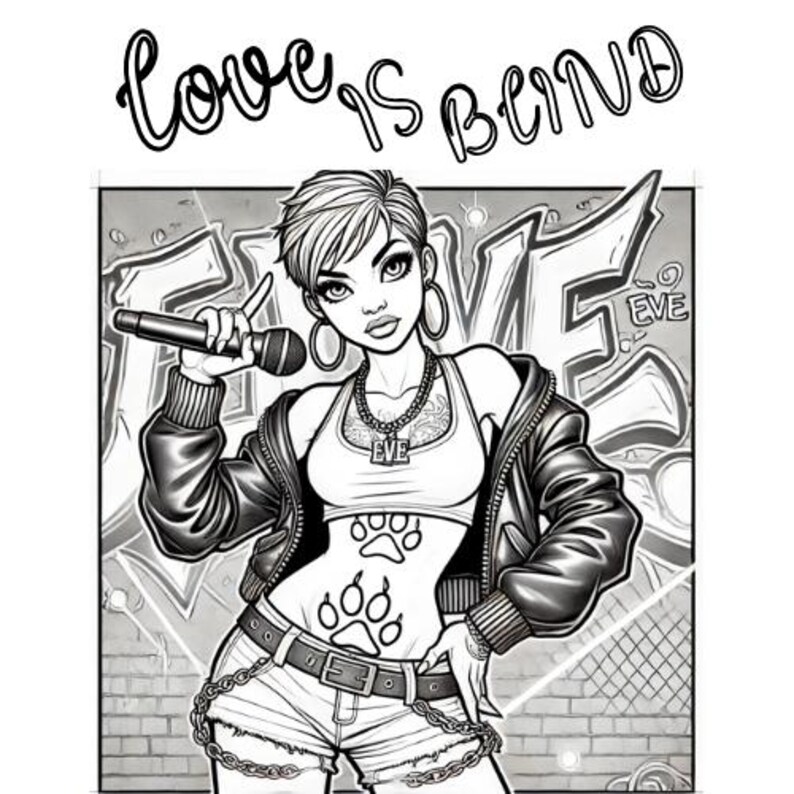 Ladies First Female Hip Hop Coloring Sheets, Female Hip Hop Rappers ...