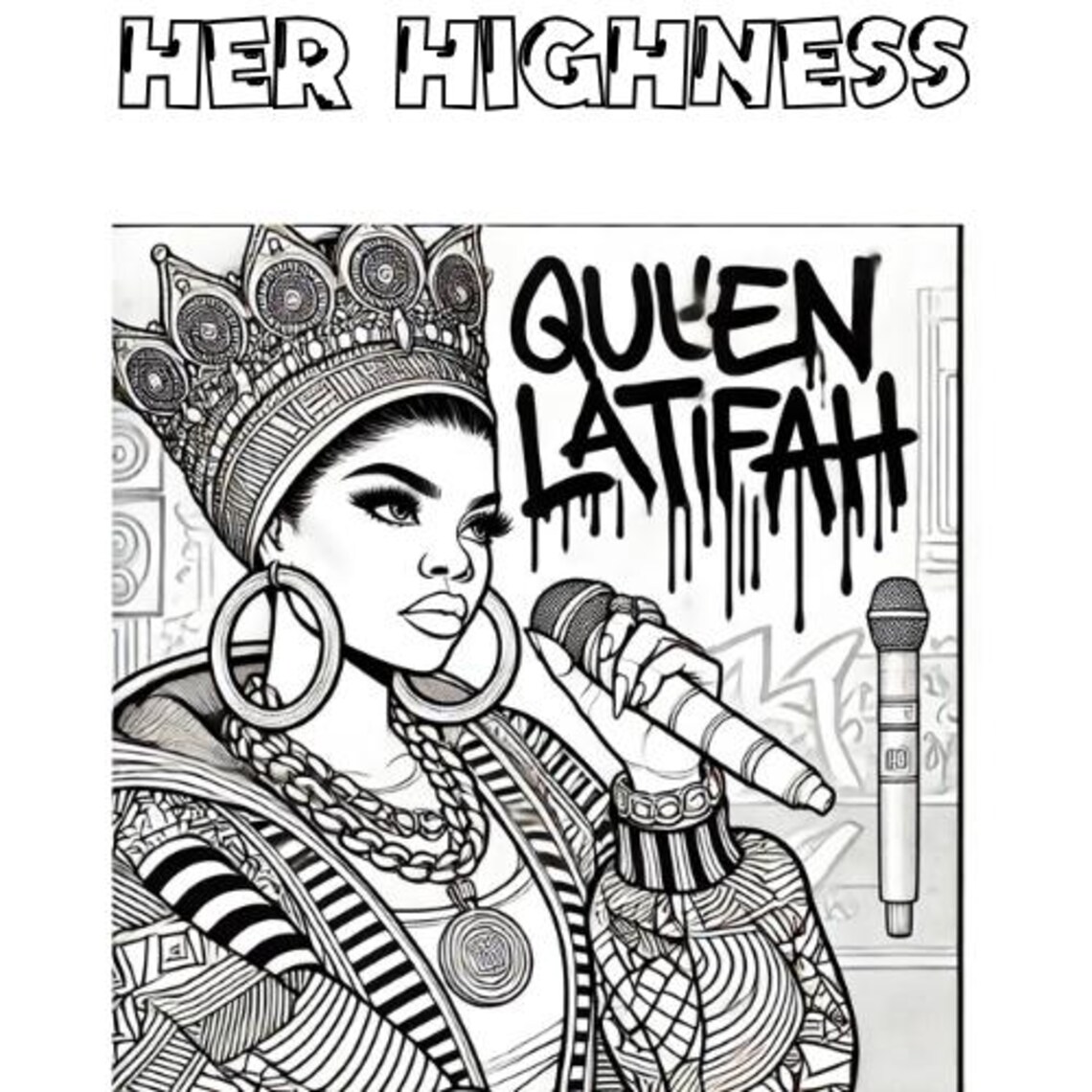 Ladies First Female Hip Hop Coloring Sheets, Female Hip Hop Rappers ...