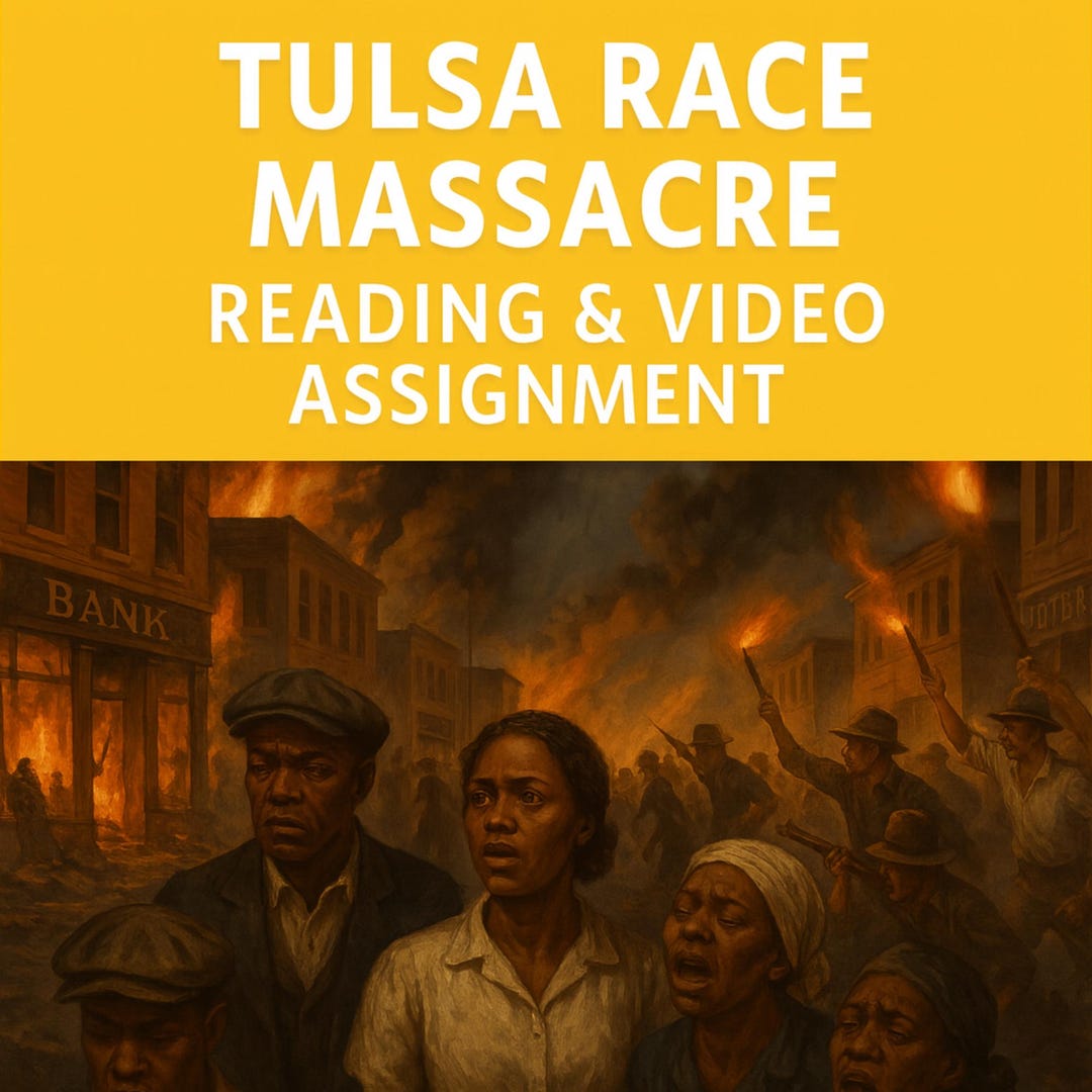 Tulsa Race Massacre Complete Lesson Bundle, Black History, American ...