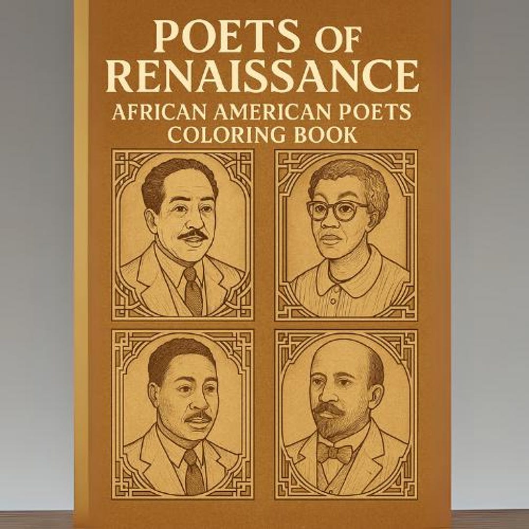 Poets of Renaissance: A Harlem Tribute Coloring Book | Black History ...