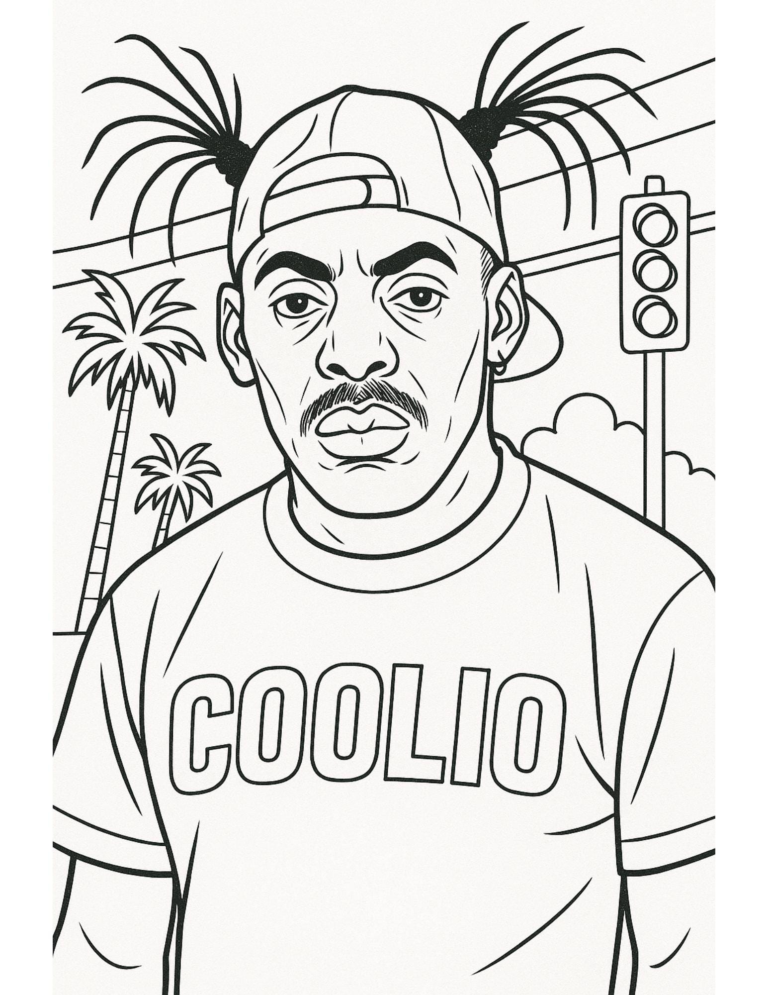 West Coast Hip Hop Coloring Book: Legends of the West (PDF Downloadable ...