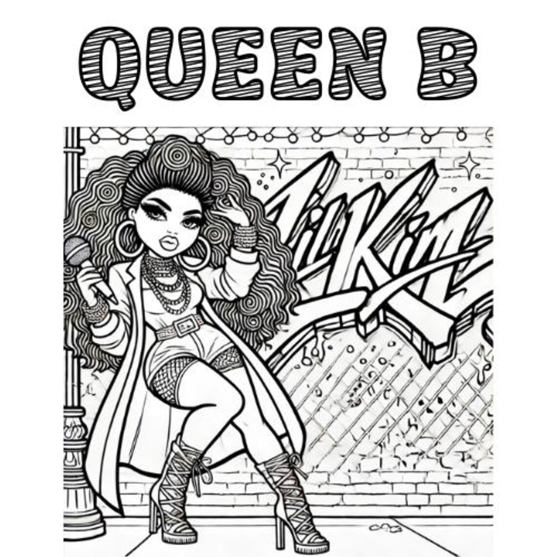 Ladies First Female Hip Hop Coloring Sheets, Female Hip Hop Rappers ...
