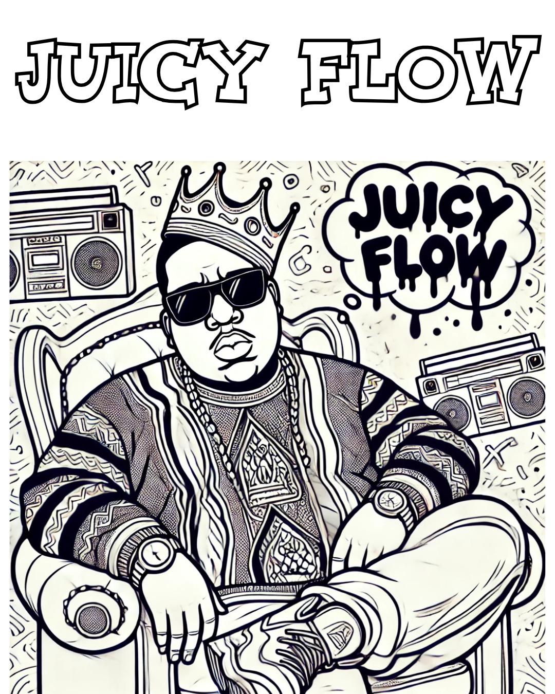 Hip Hop Coloring Book Duo Tupac and Biggie Tribute Bundle for Rap Fans ...