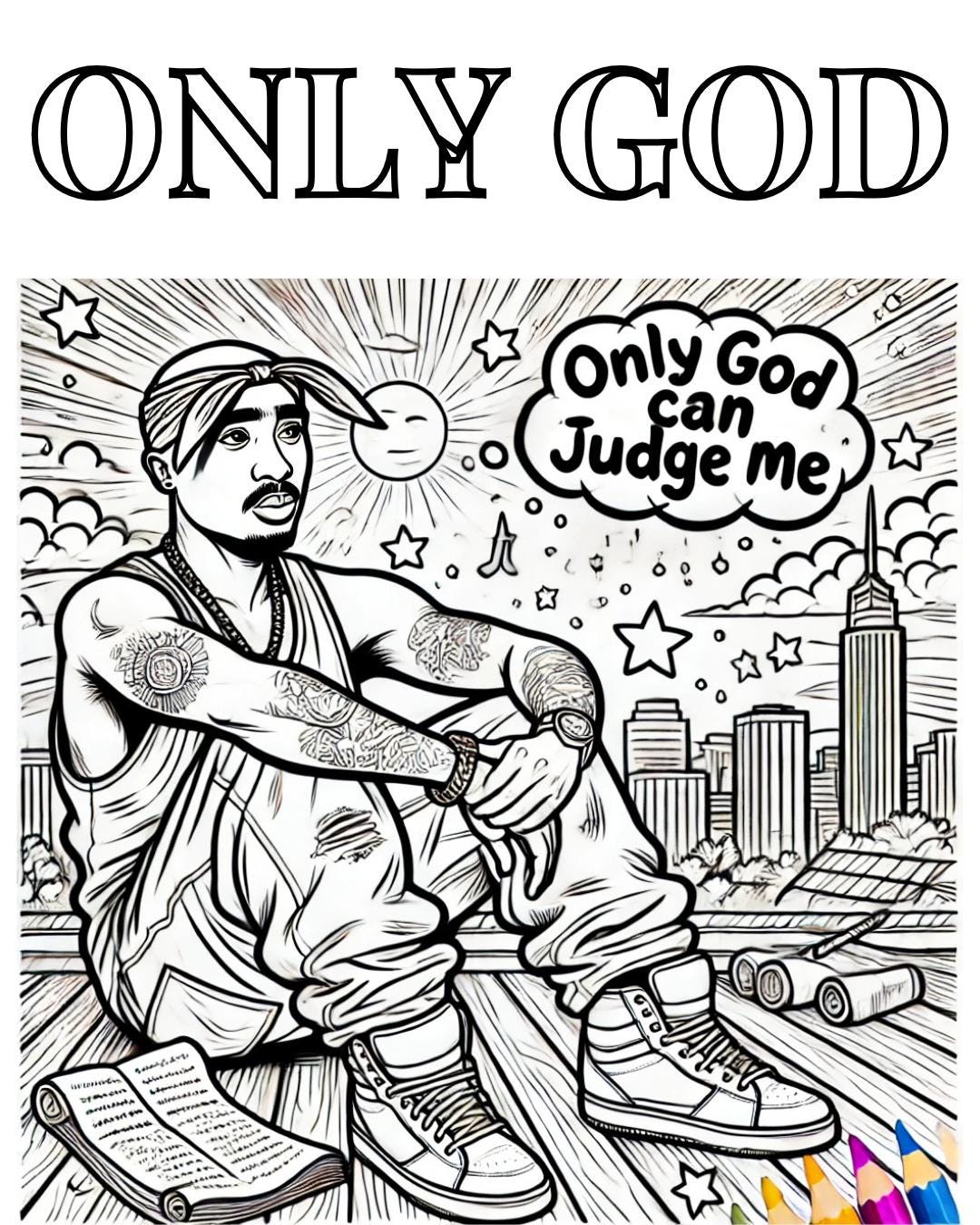 Legends of Hip-hop Coloring Book: Rap Music Tribute (digital Download ...