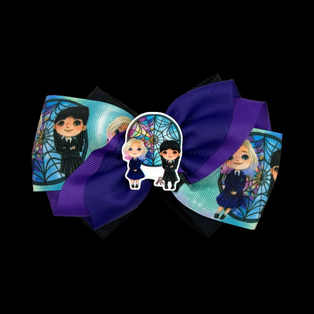 Wednesday Addams Hair Bow - Etsy