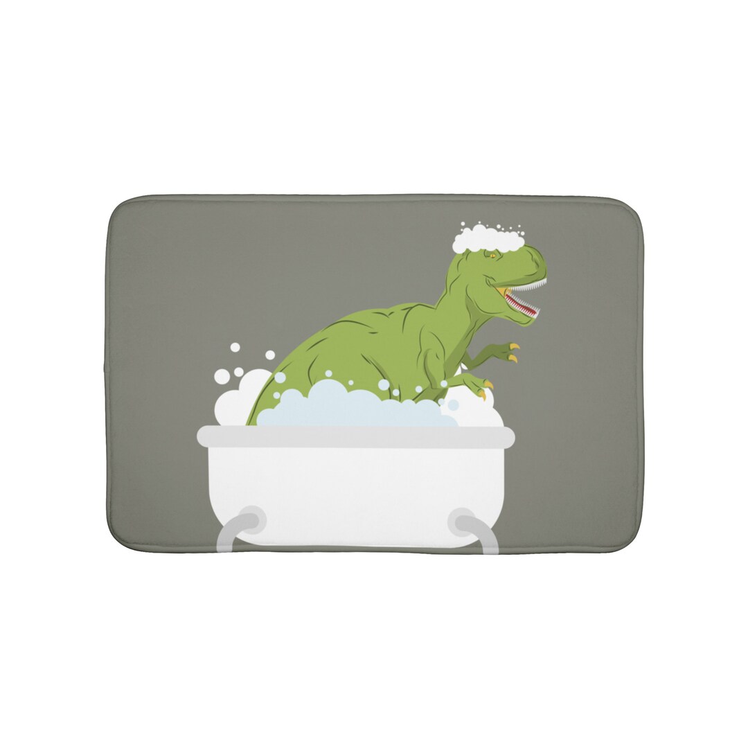 Dino Bath Mat - Etsy